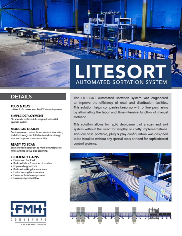 LITESORT Automated Sortation System | FMH Conveyors